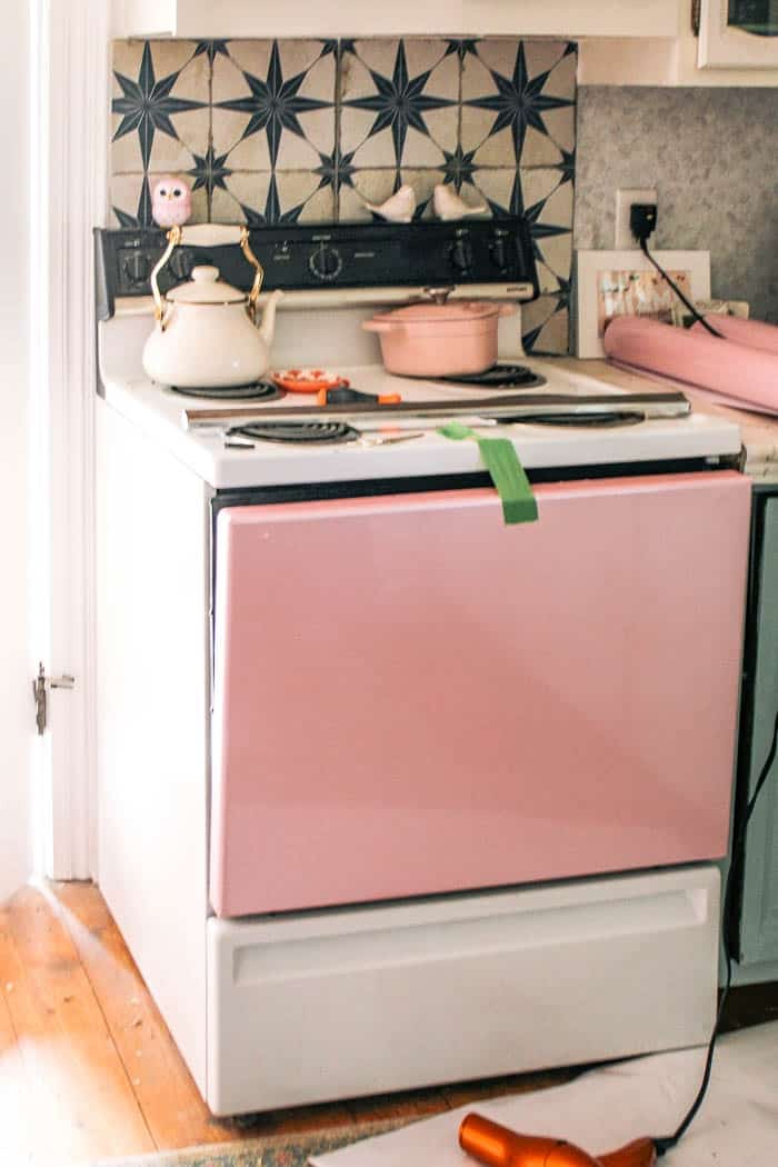pastel pink oven makeover_2659 - at home with Ashley